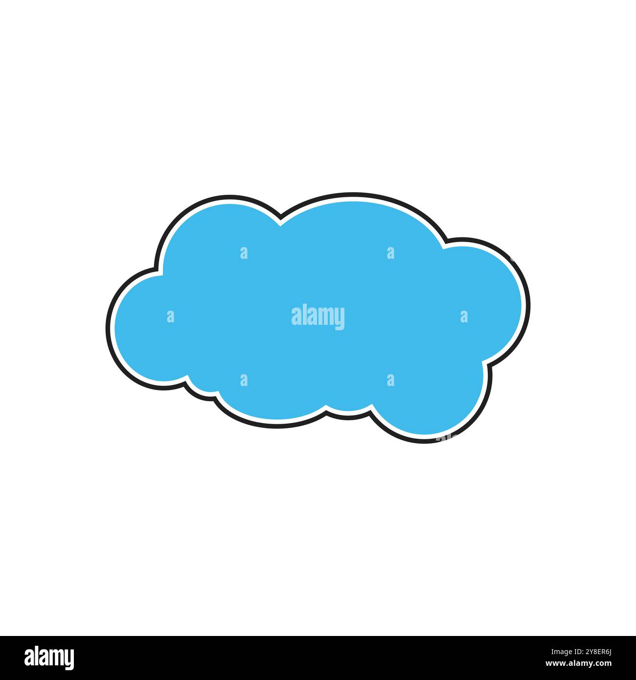 Cloud illustration logo icon vector flat design Stock Vector Image ...