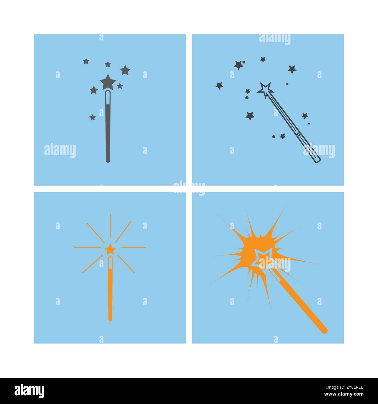 Wand Magic stick icon vector symbol template Stock Vector Image & Art ...