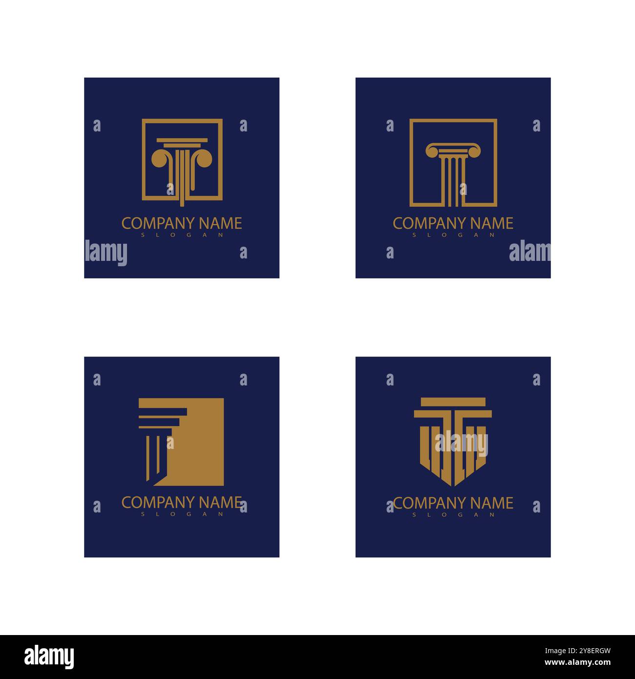 Column Logo vector symbol Template Stock Vector Image & Art - Alamy