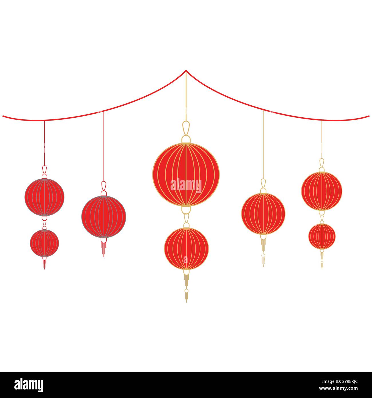 Lampion flat logo vector and symbol design template Stock Vector Image ...