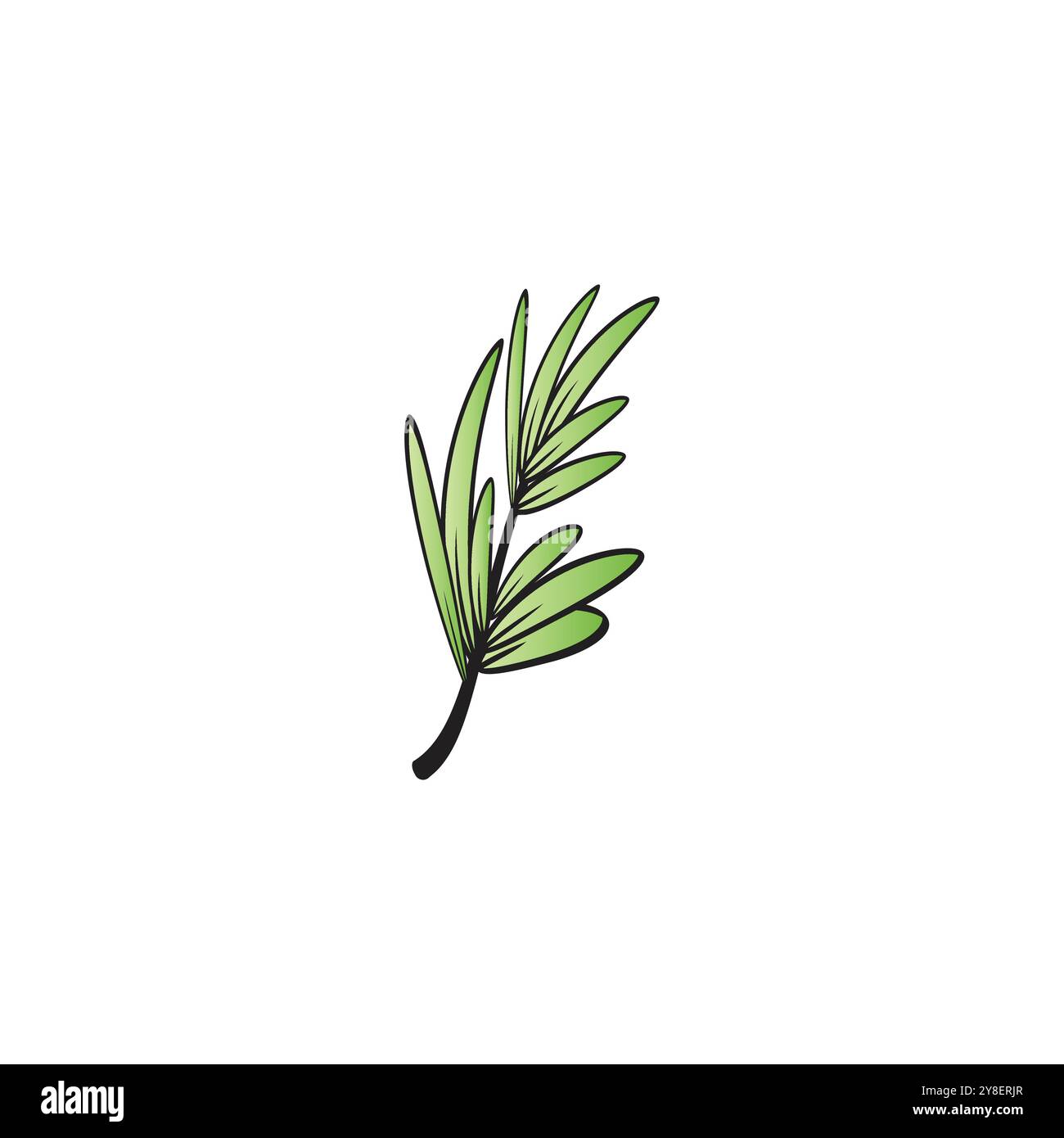 Rosemary logo vector illustration template business element and symbol ...