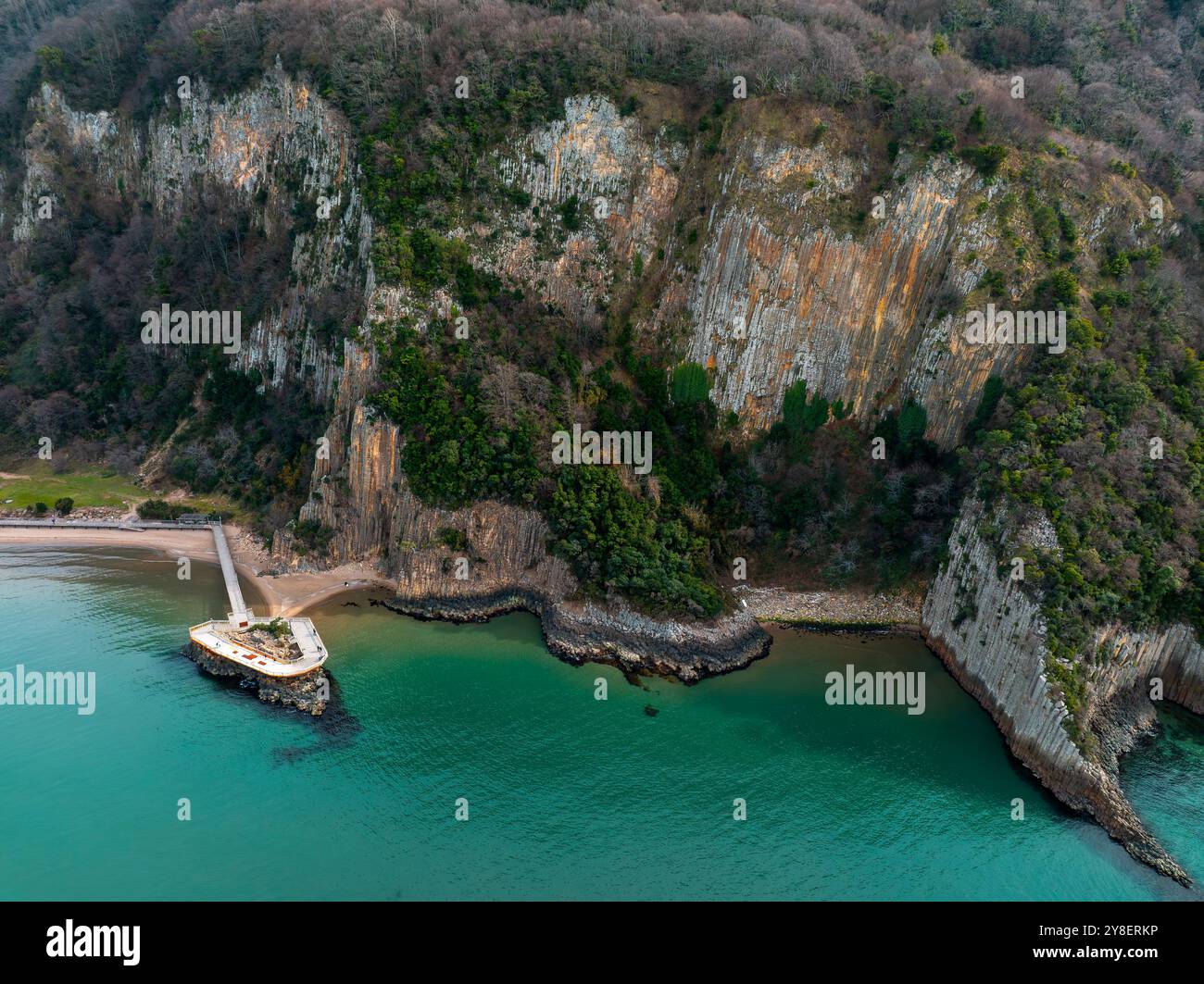 Lava columns formed 80 million years ago as a result of the cooling and ...