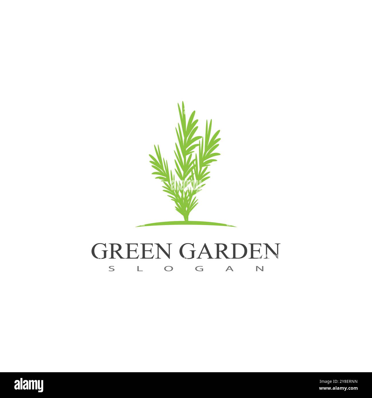 Rosemary logo vector illustration template business element and symbol ...