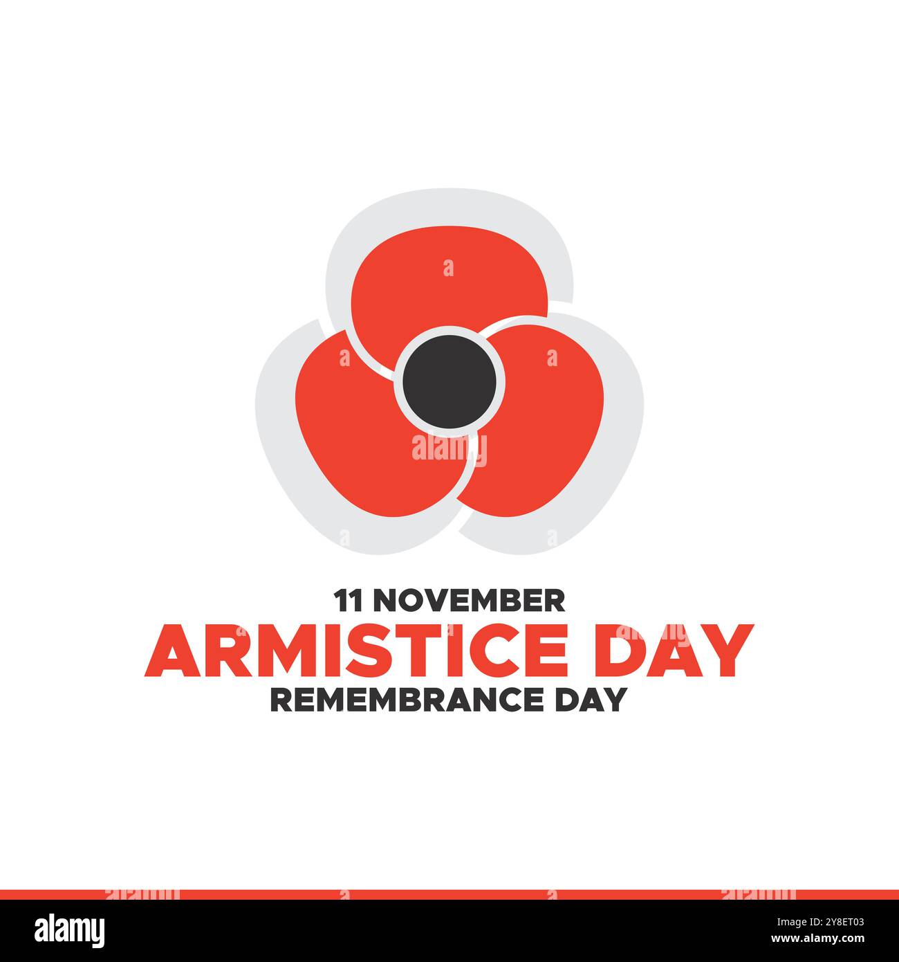Armistice Day, Remembrance Day, 11 November, greeting card, vector graphic Remembrance Day or ...