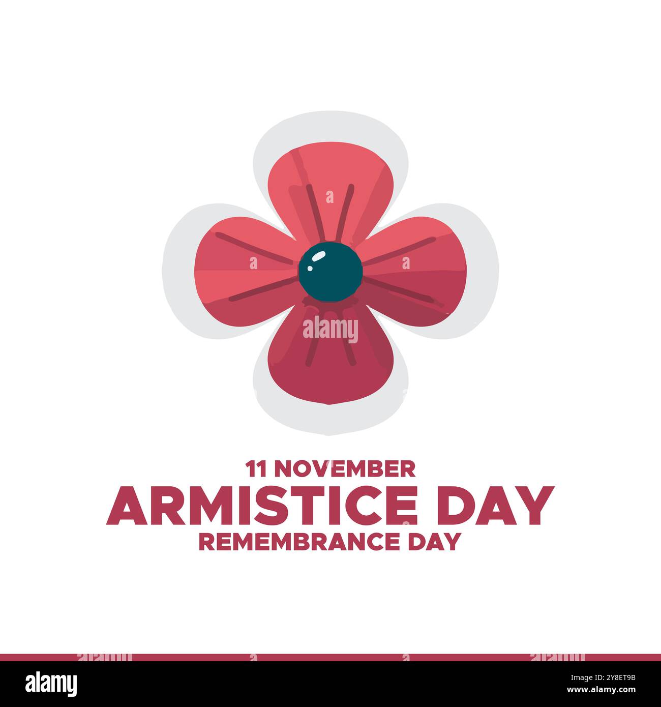 Armistice Day, Remembrance Day, 11 November, greeting card, vector ...