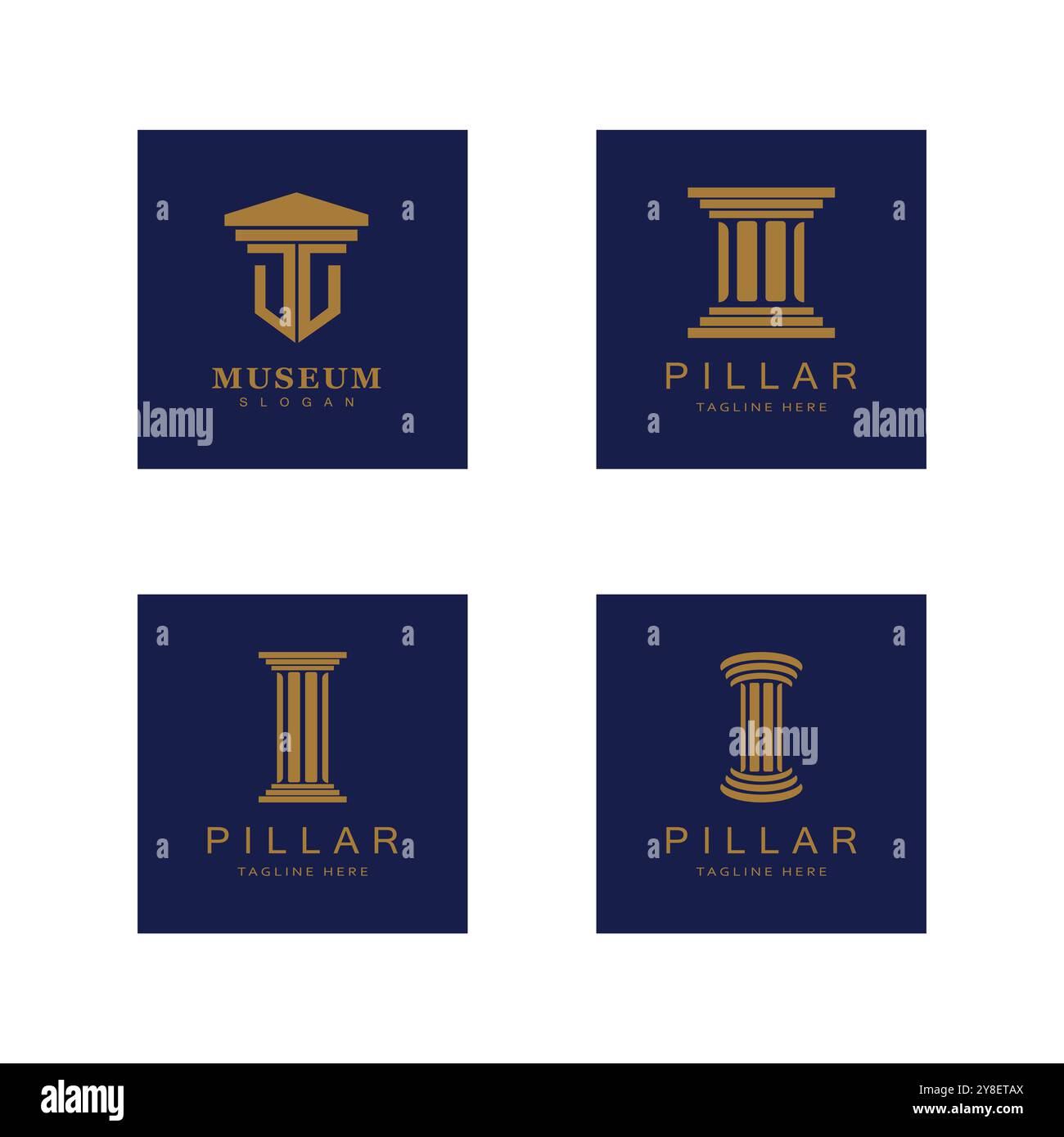 Greece symbol ionic column Cut Out Stock Images & Pictures - Alamy