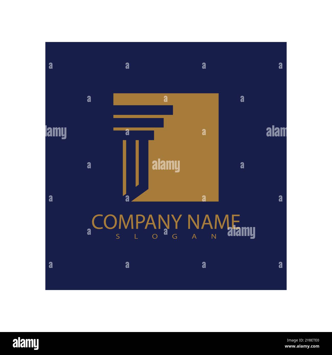 Column Logo vector symbol Template Stock Vector Image & Art - Alamy