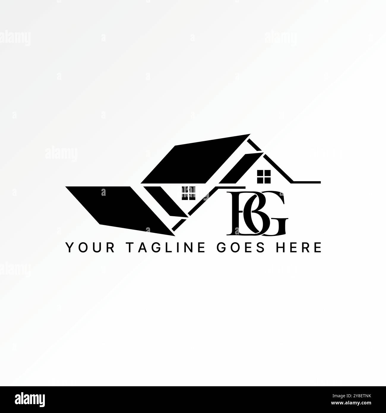 Logo design graphic concept creative premium vector stock image graphic roof house home in ...