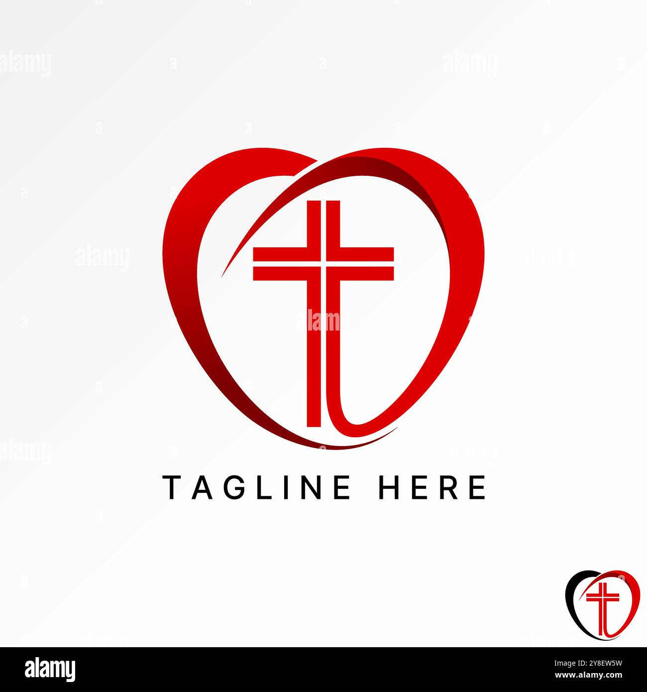 Logo design graphic concept creative abstract premium vector stock love ...