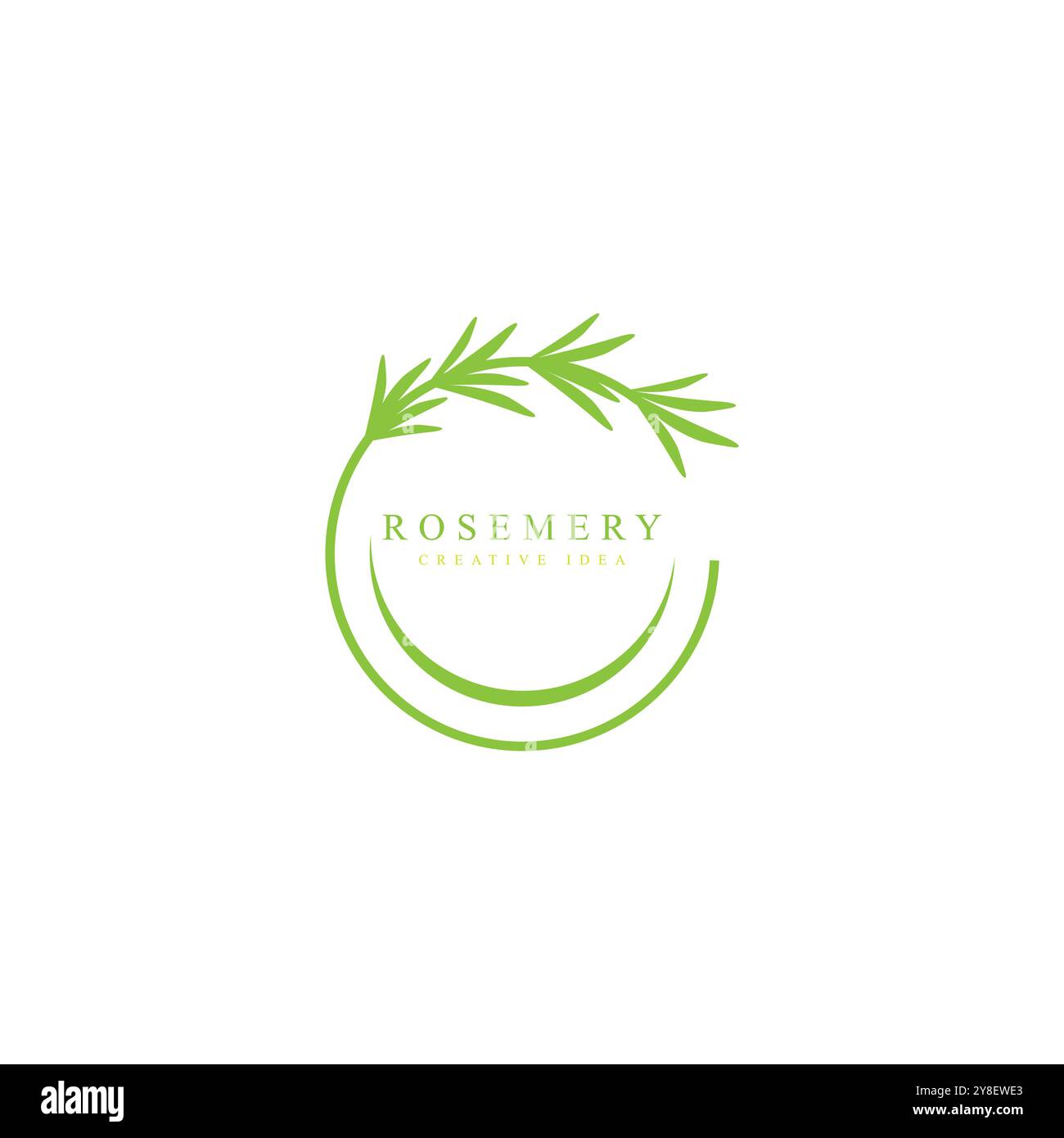 Rosemary logo vector illustration template business element and symbol ...