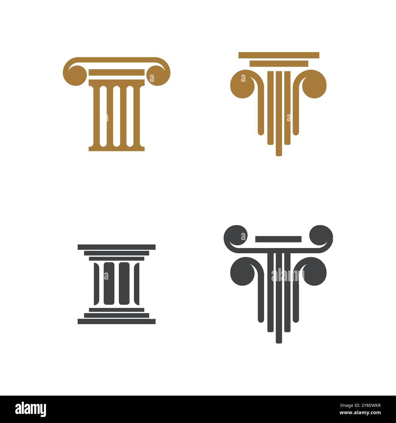 Column Logo vector symbol Template Stock Vector Image & Art - Alamy