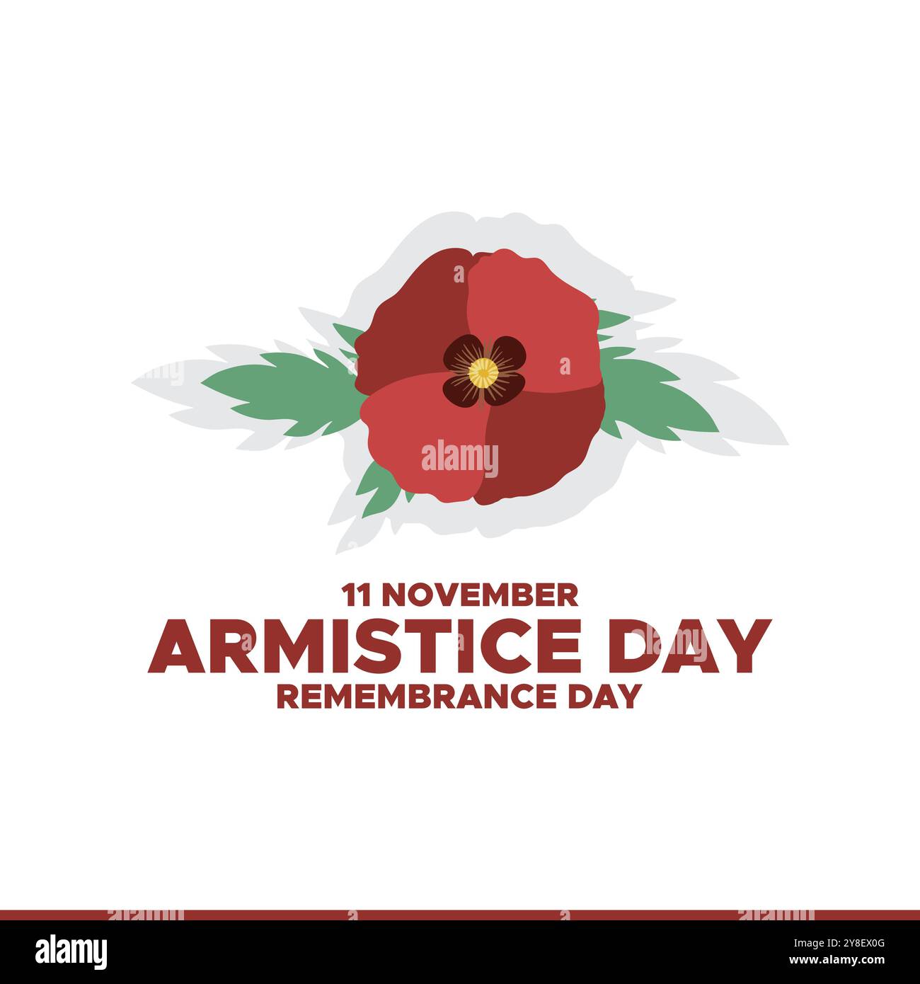 Armistice Day, Remembrance Day, 11 November, greeting card, vector ...