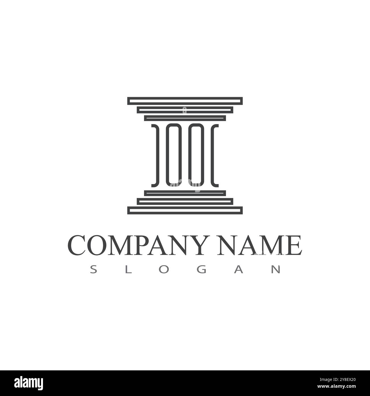 Column Logo vector symbol Template Stock Vector Image & Art - Alamy