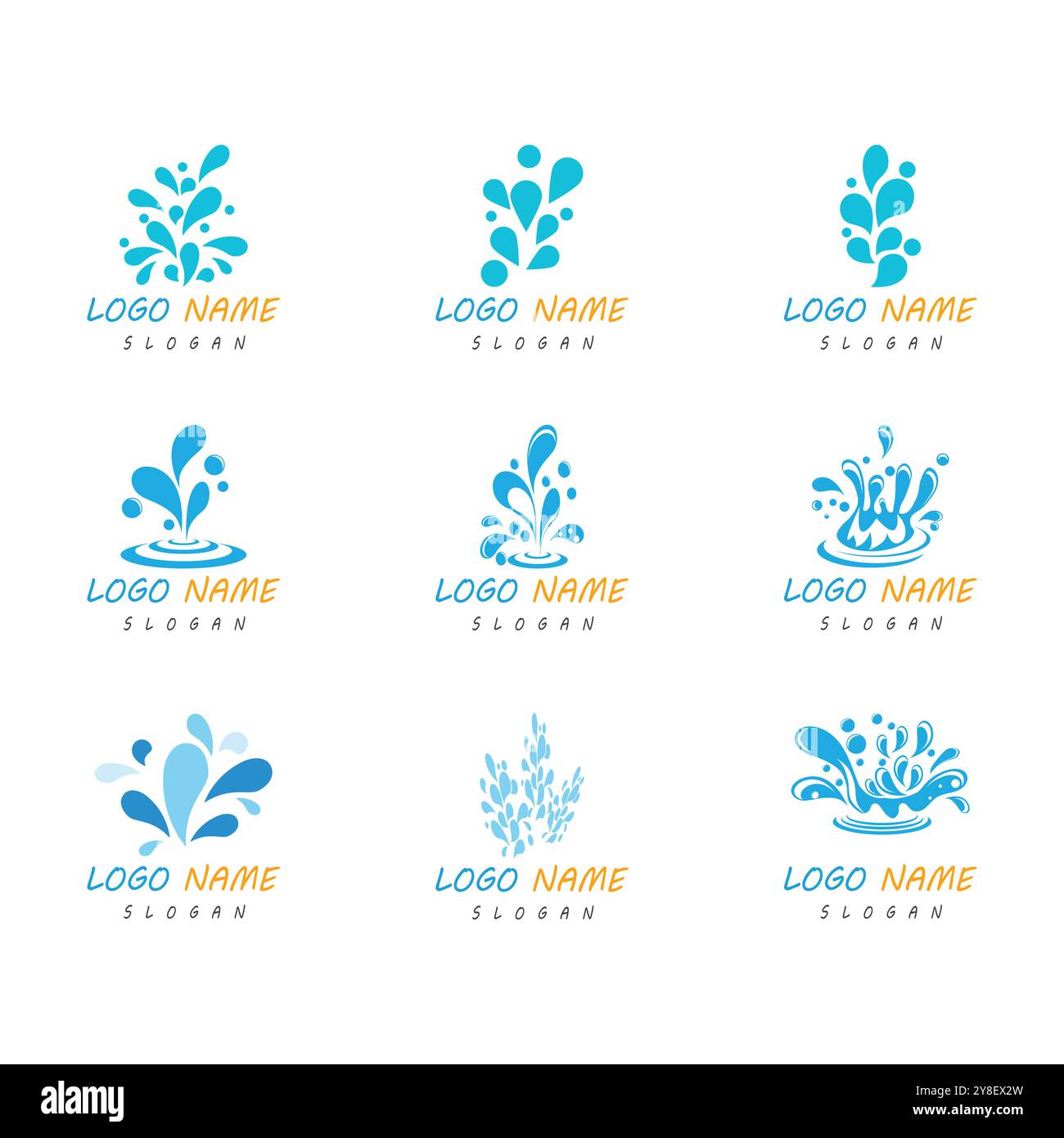 water splash icon vector illustration design template Stock Vector ...