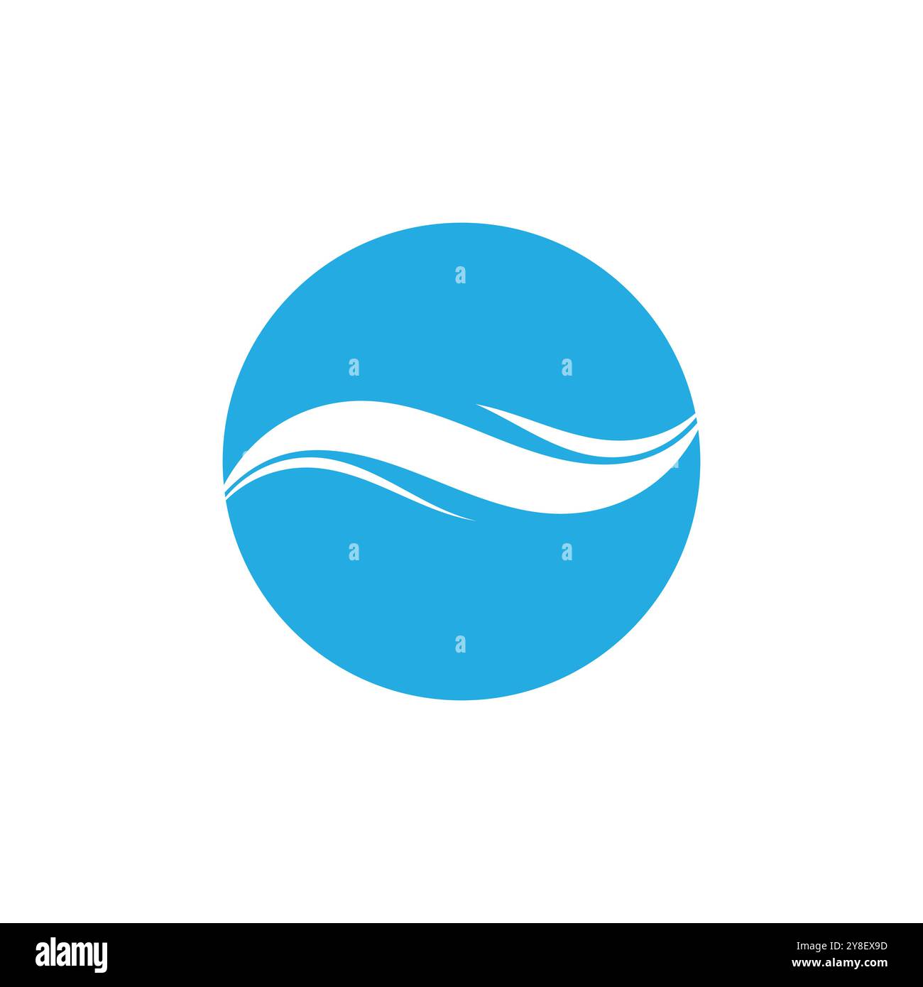 Water wave logo vector Stock Vector Images - Alamy