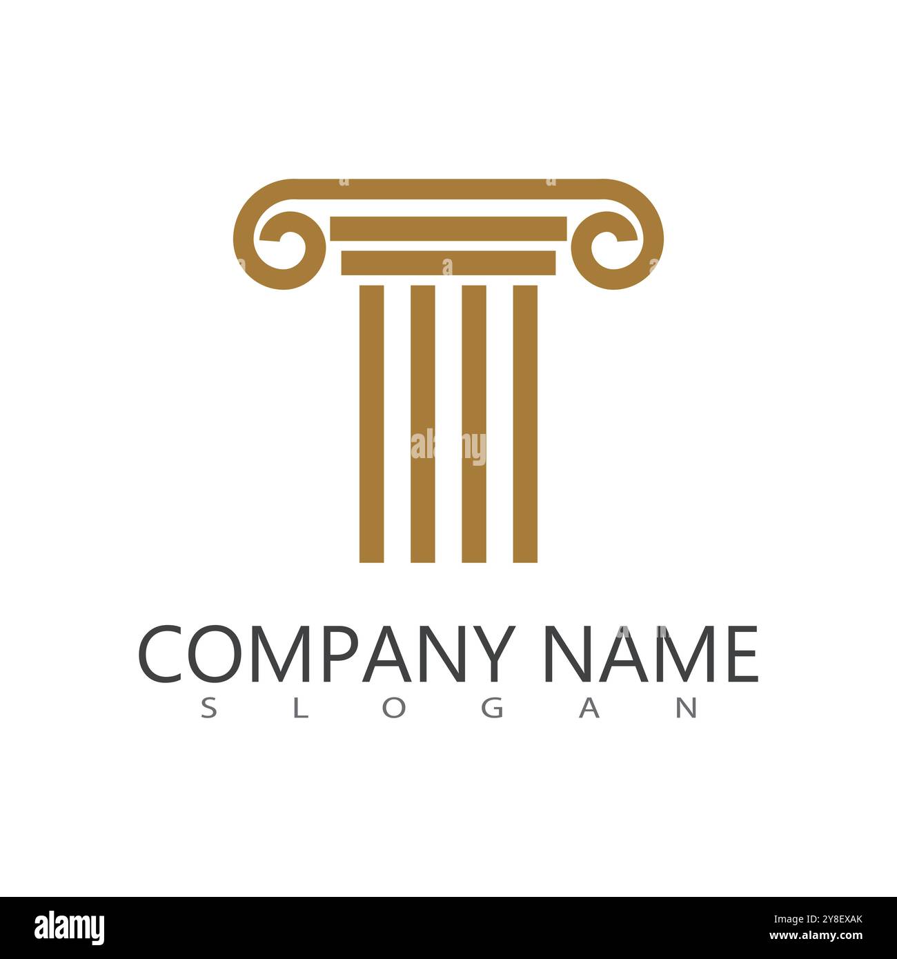 Column Logo vector symbol Template Stock Vector Image & Art - Alamy