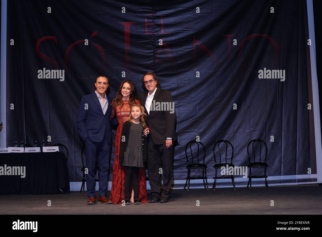 (L-R) Luis Felipe Tovar, Ana Claudia Talancon, Camila Suárez, Rafael Perrin poses for photos ...