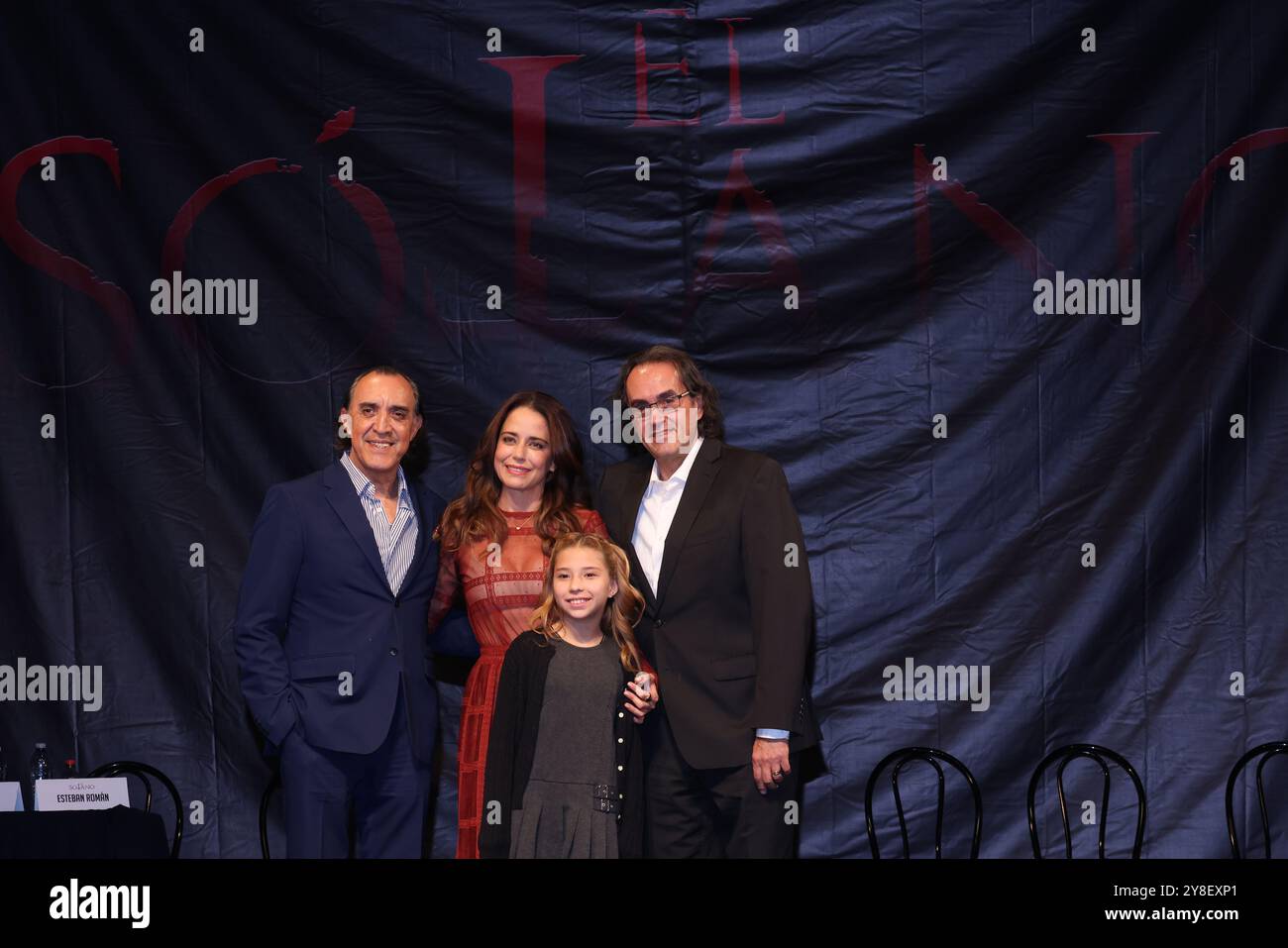(L-R) Luis Felipe Tovar, Ana Claudia Talancon, Camila Suárez, Rafael Perrin poses for photos ...