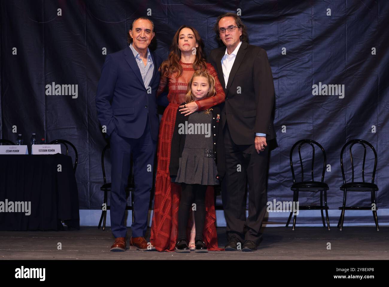 (L-R) Luis Felipe Tovar, Ana Claudia Talancon, Camila Suárez, Rafael Perrin poses for photos ...