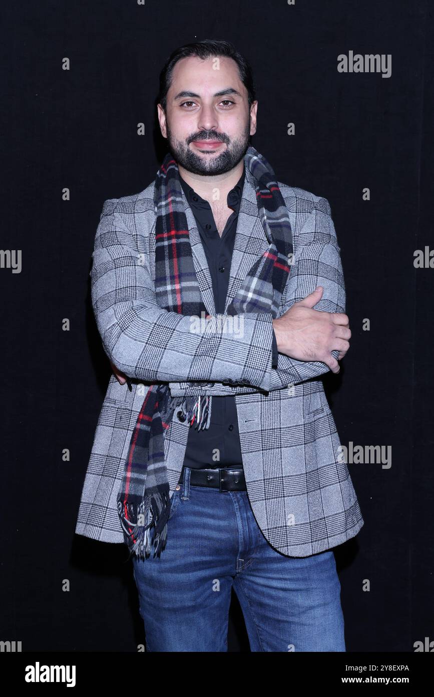 Cesar Perrin poses for photos during the ‘El Sotano’ press conference at Teatro Fernando Soler ...