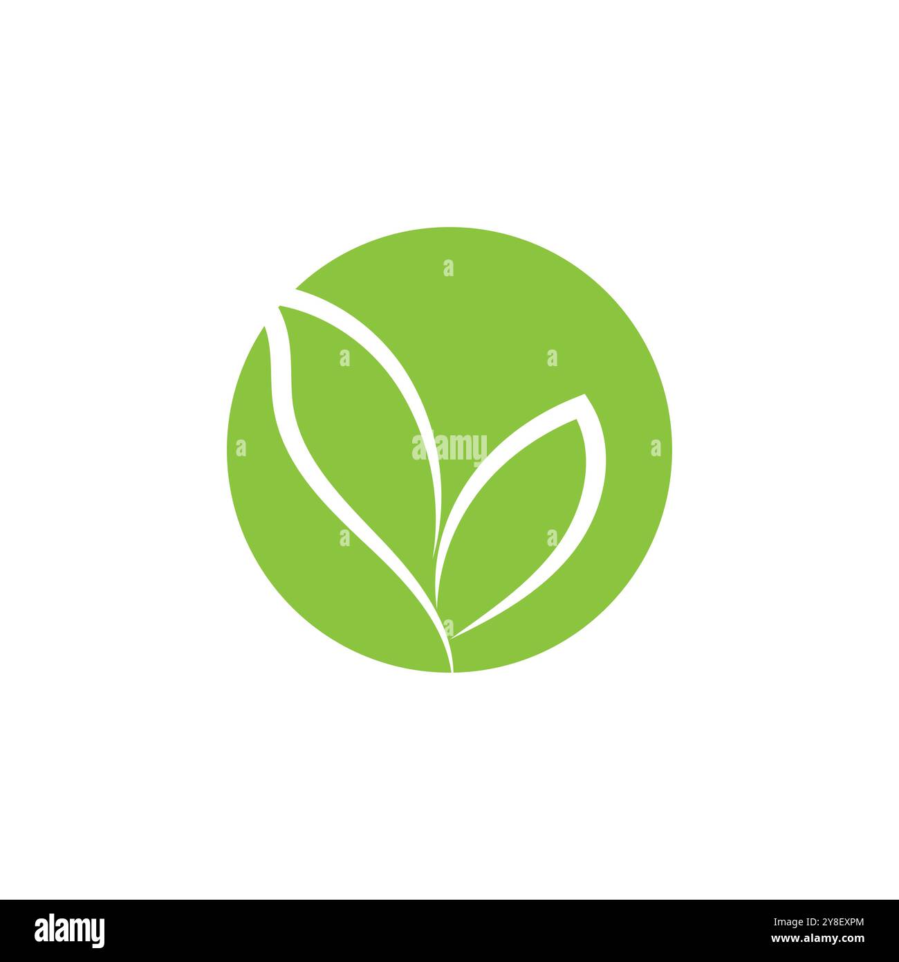 Leaf line logo vector and symbol Stock Vector Image & Art - Alamy