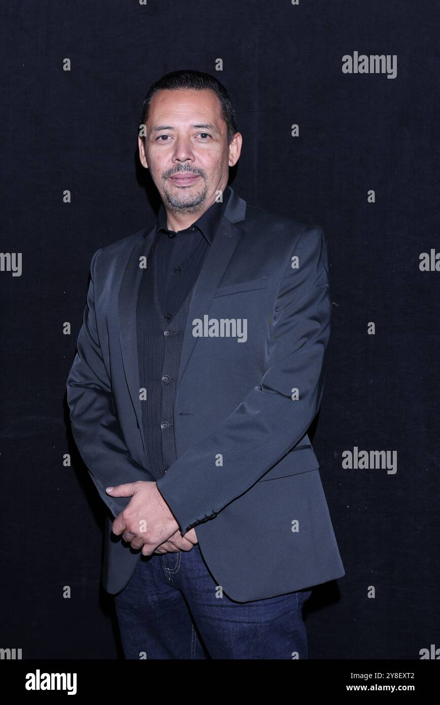 Esteban Roman poses for photos during the ‘El Sotano’ press conference ...