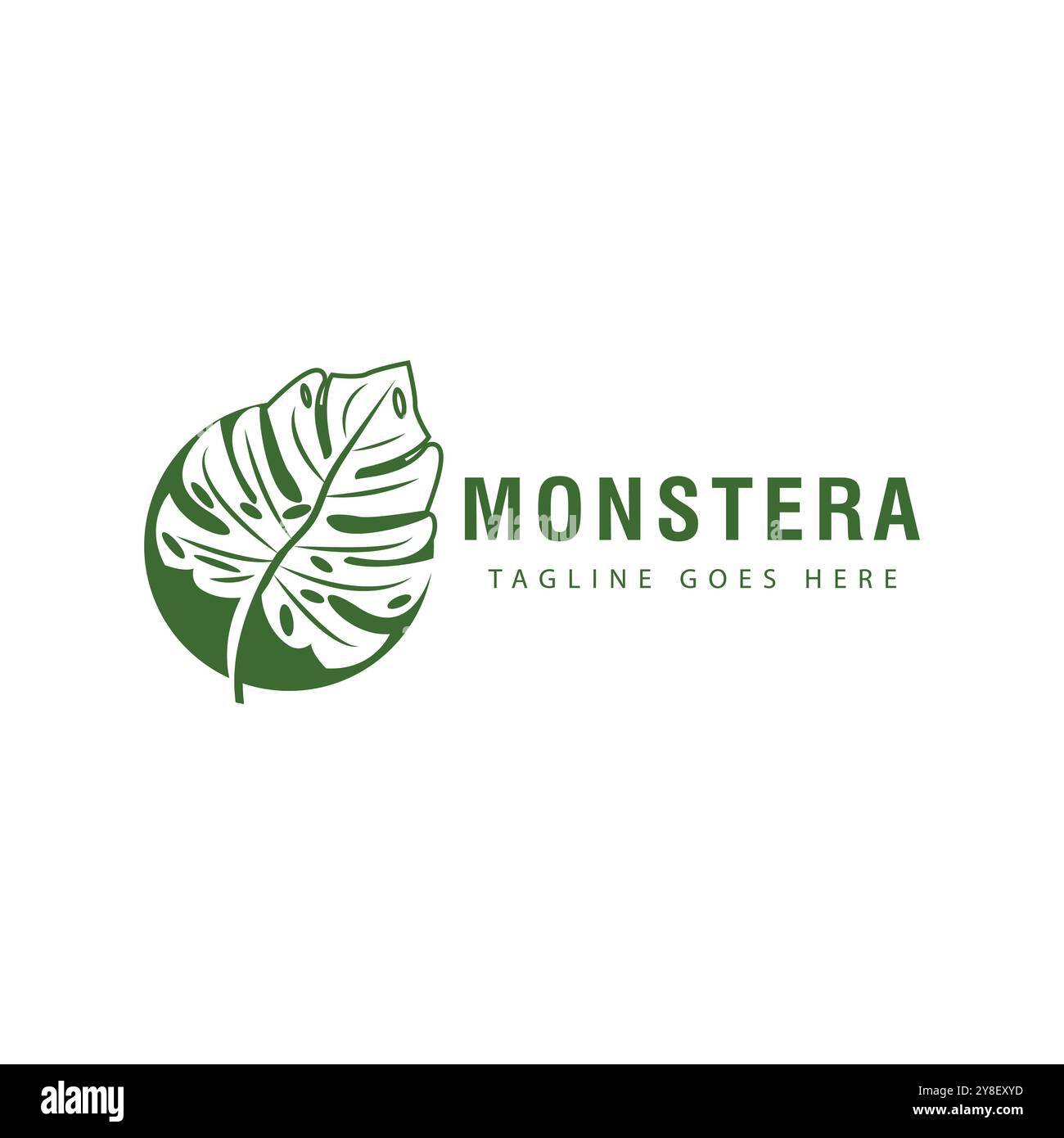 Monstera emblem hi-res stock photography and images - Alamy