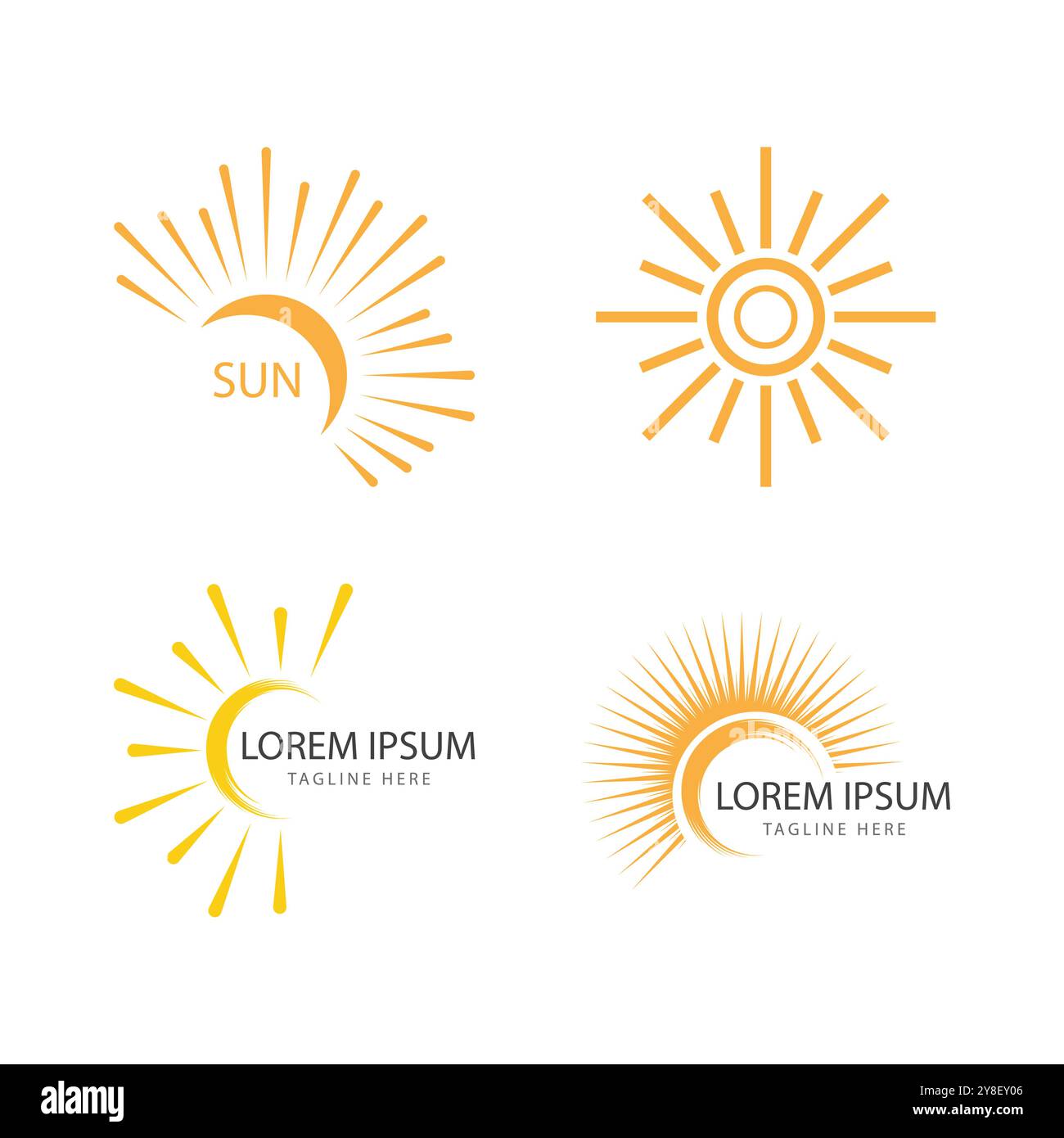 sun ilustration logo vector icon template Stock Vector Image & Art - Alamy