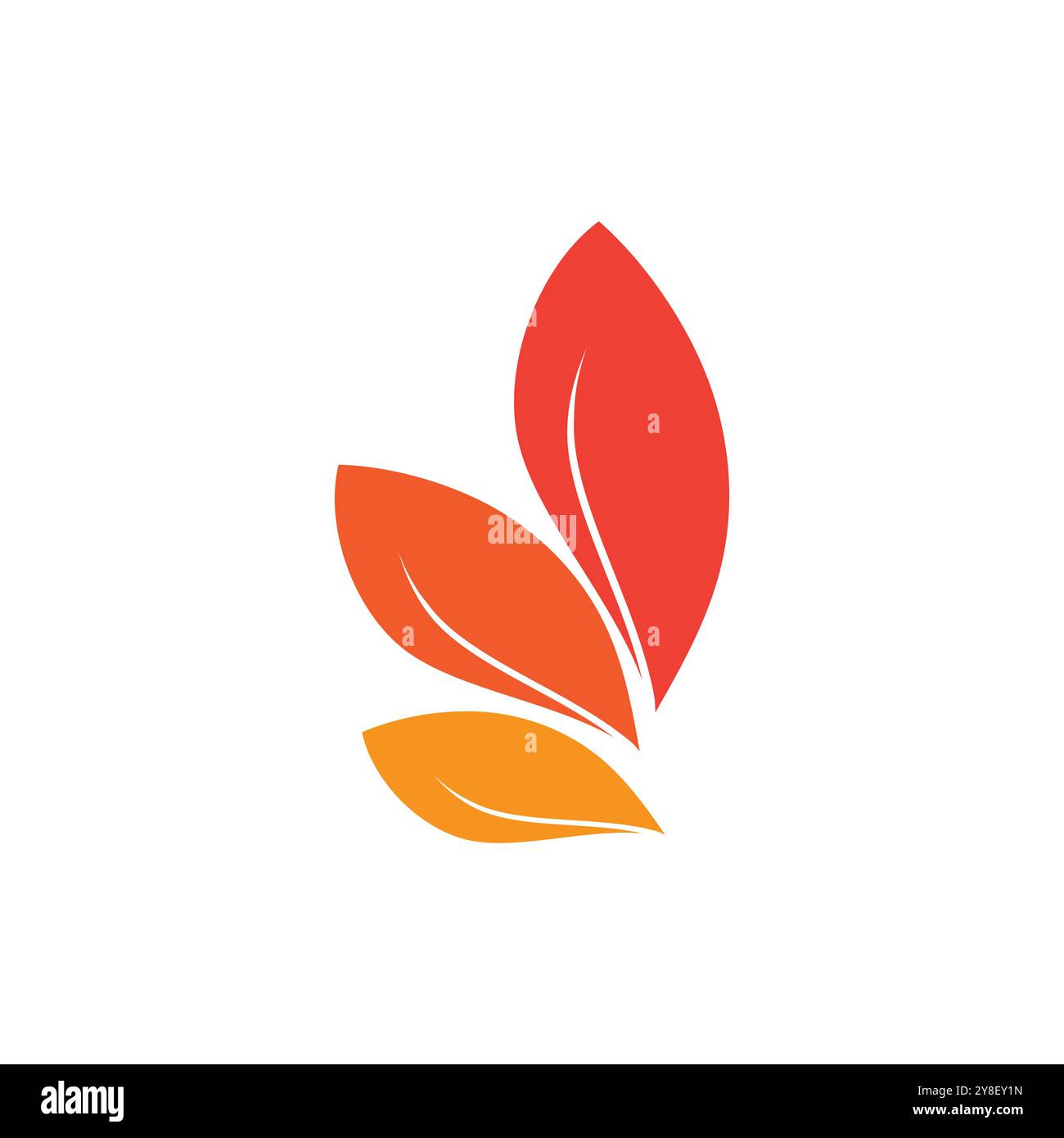 Leaf line logo vector and symbol Stock Vector Image & Art - Alamy