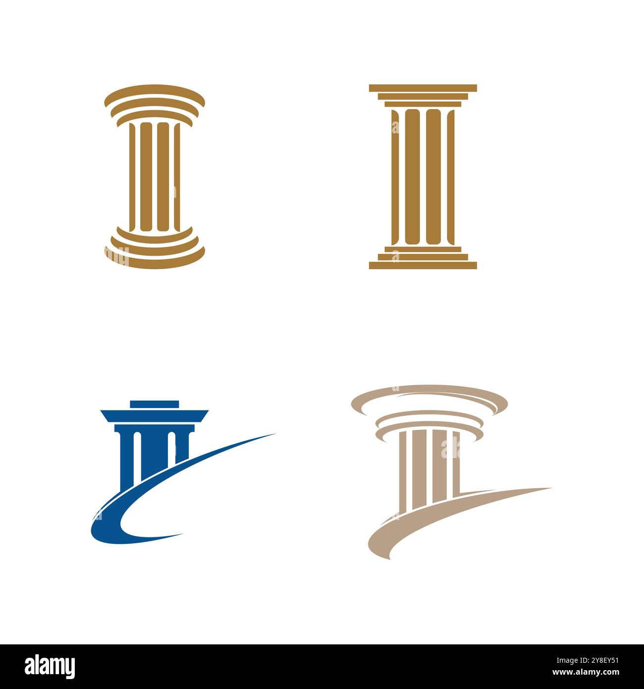 Column Logo vector symbol Template Stock Vector Image & Art - Alamy