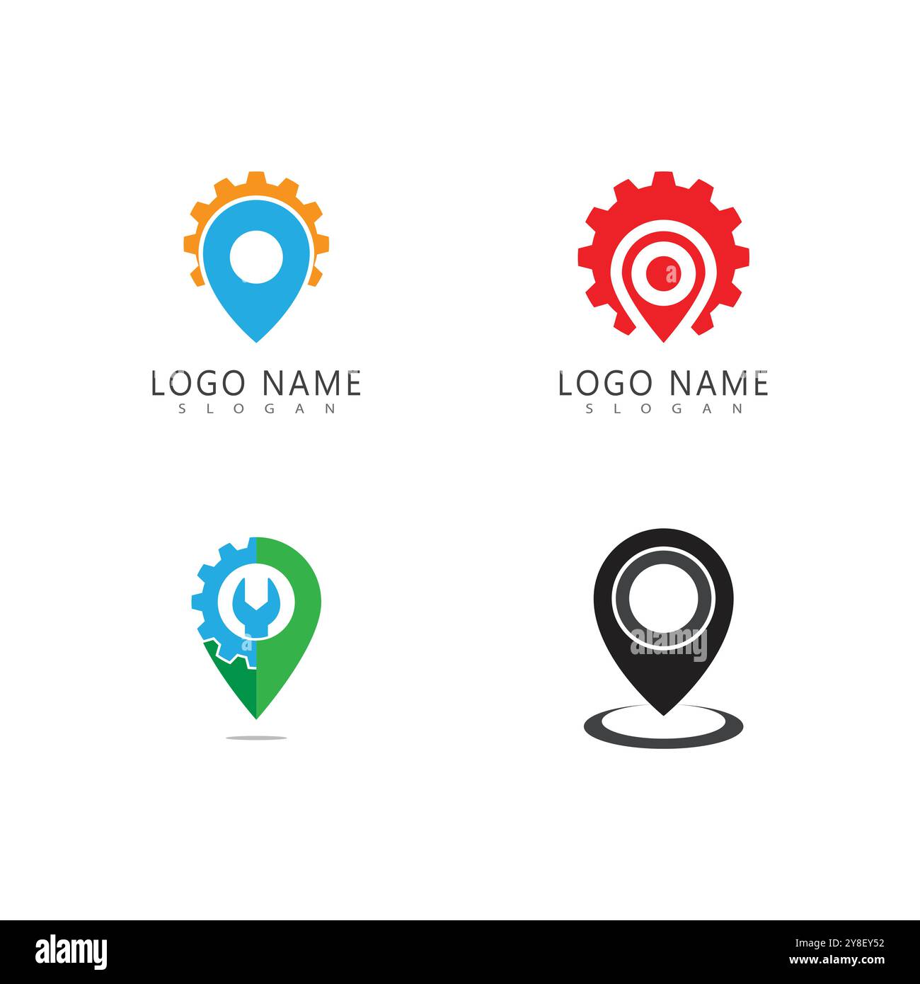 Location logo vector illustration business element and symbol Stock ...