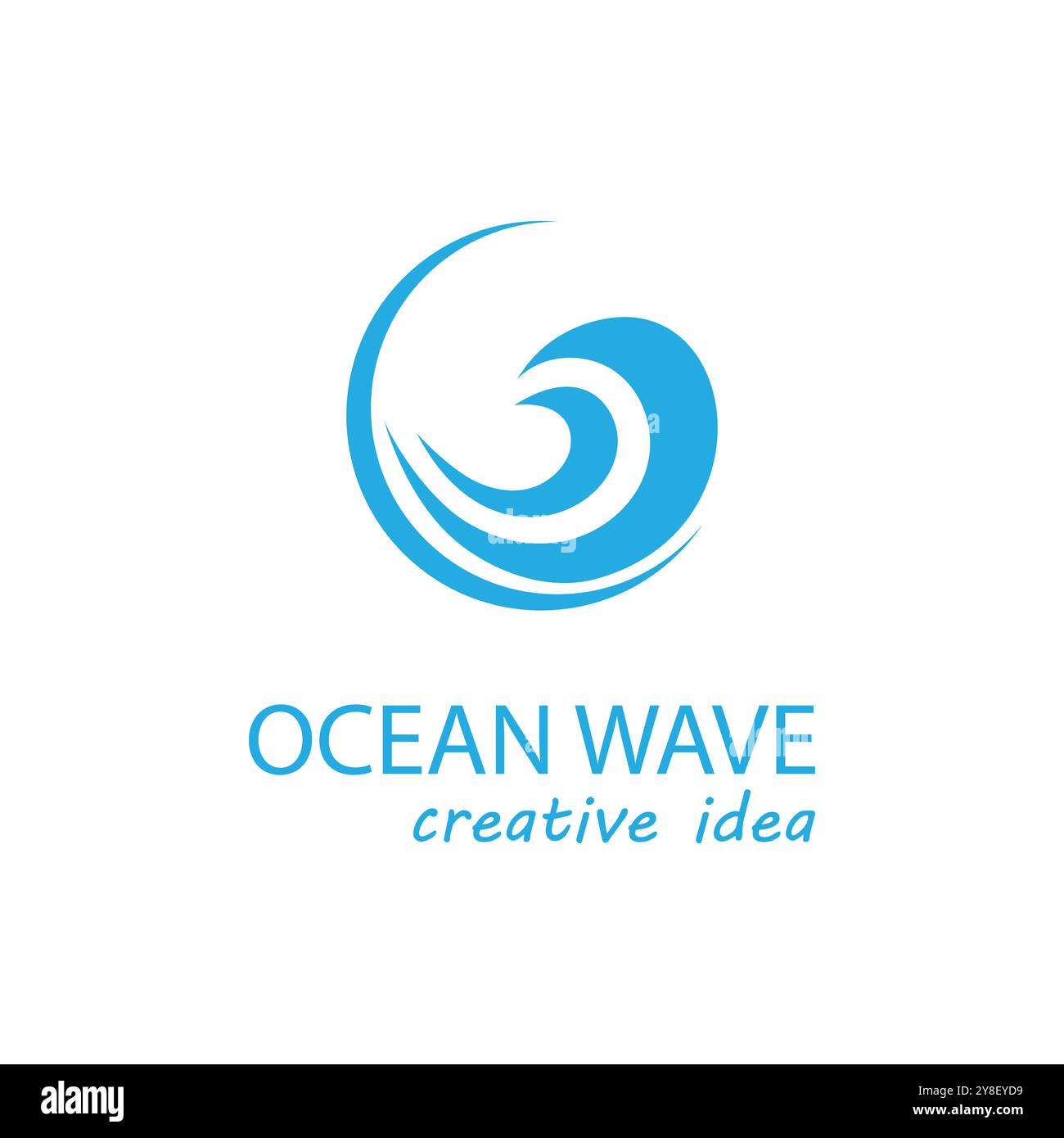 Water wave logo hi-res stock photography and images - Alamy