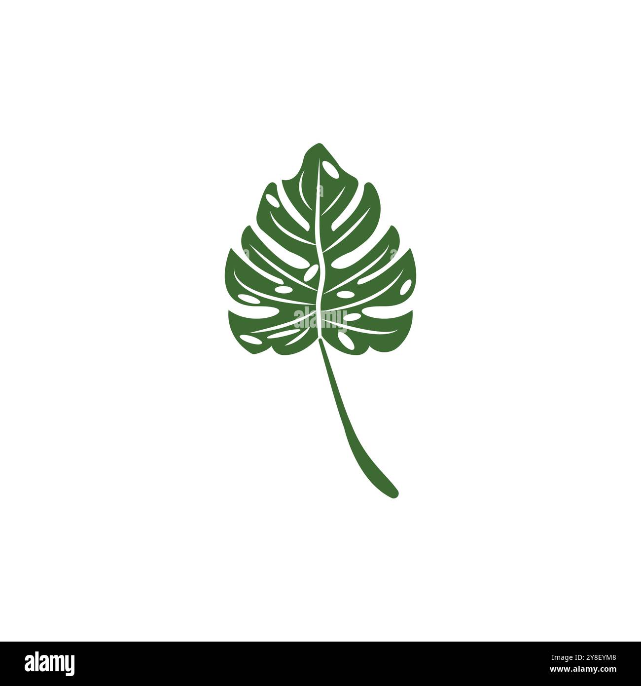 Monstera logo vector template symbol design Stock Vector Image & Art ...
