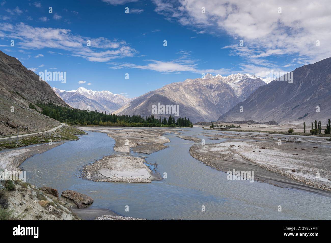 Scenic mountain landscape in Shigar valley, Gilgit-Baltistan, Pakistan ...
