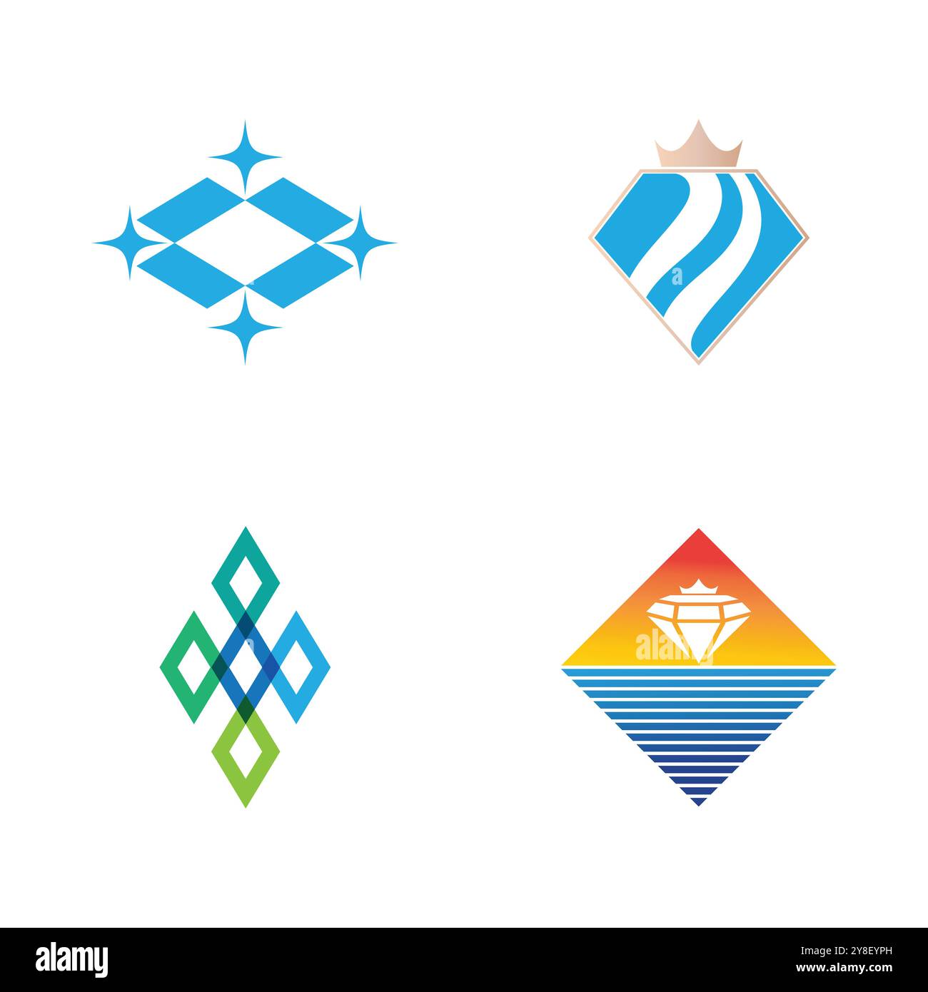 Diamond logo vector template symbol design Stock Vector Image & Art - Alamy