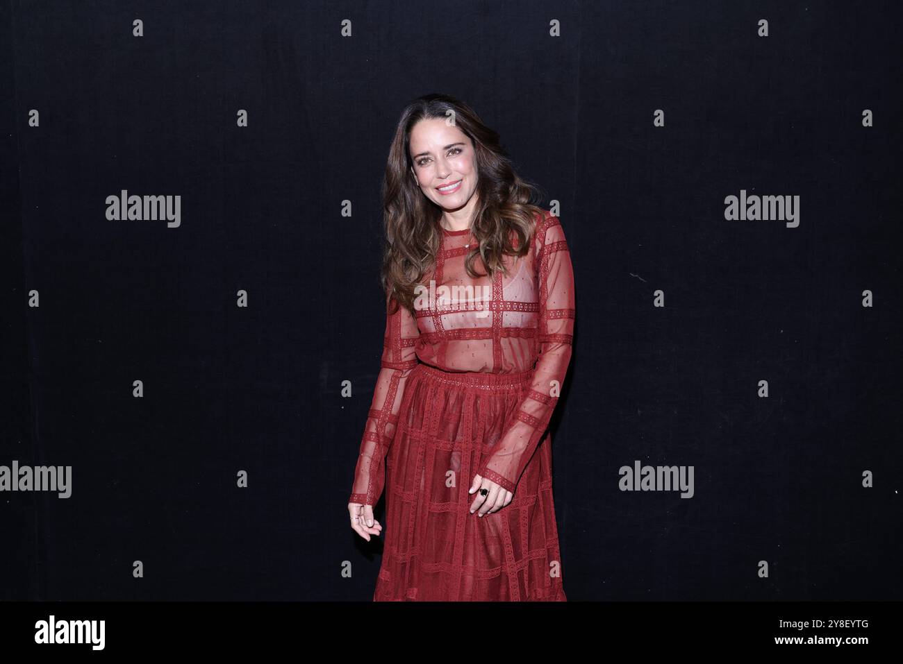 Mexico City, Mexico. 04th Oct, 2024. Ana Claudia Talancon poses for photos during the 'El Sotano ...