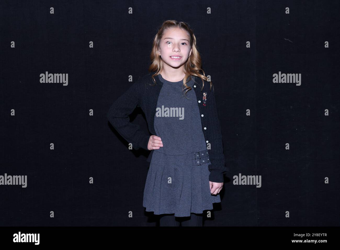 Camila Suárez poses for photos during the 'El Sotano' press conference at Teatro Fernando Soler ...