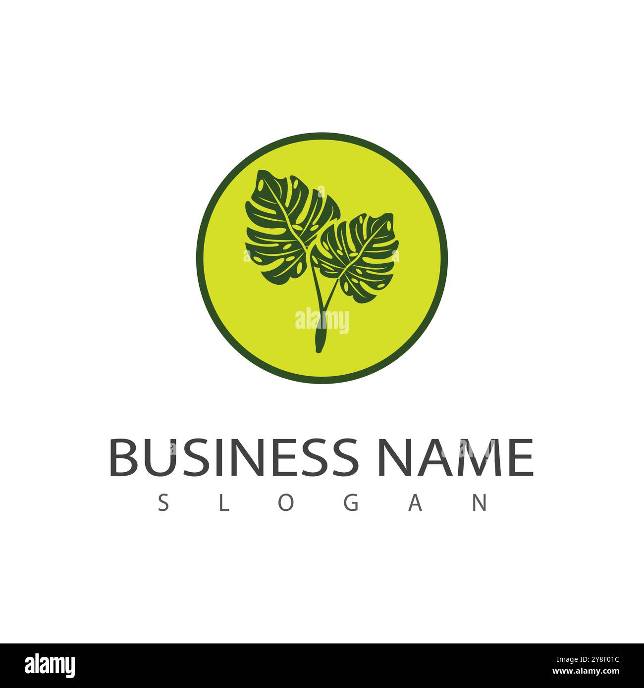 Monstera logo vector template symbol design Stock Vector Image & Art ...