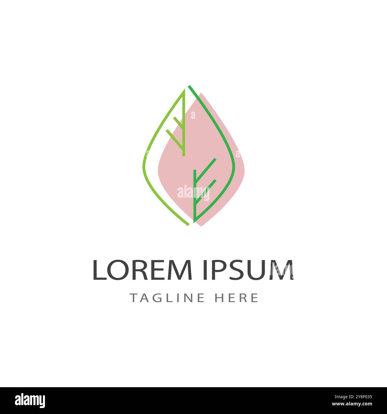 Leaf line logo vector and symbol Stock Vector Image & Art - Alamy