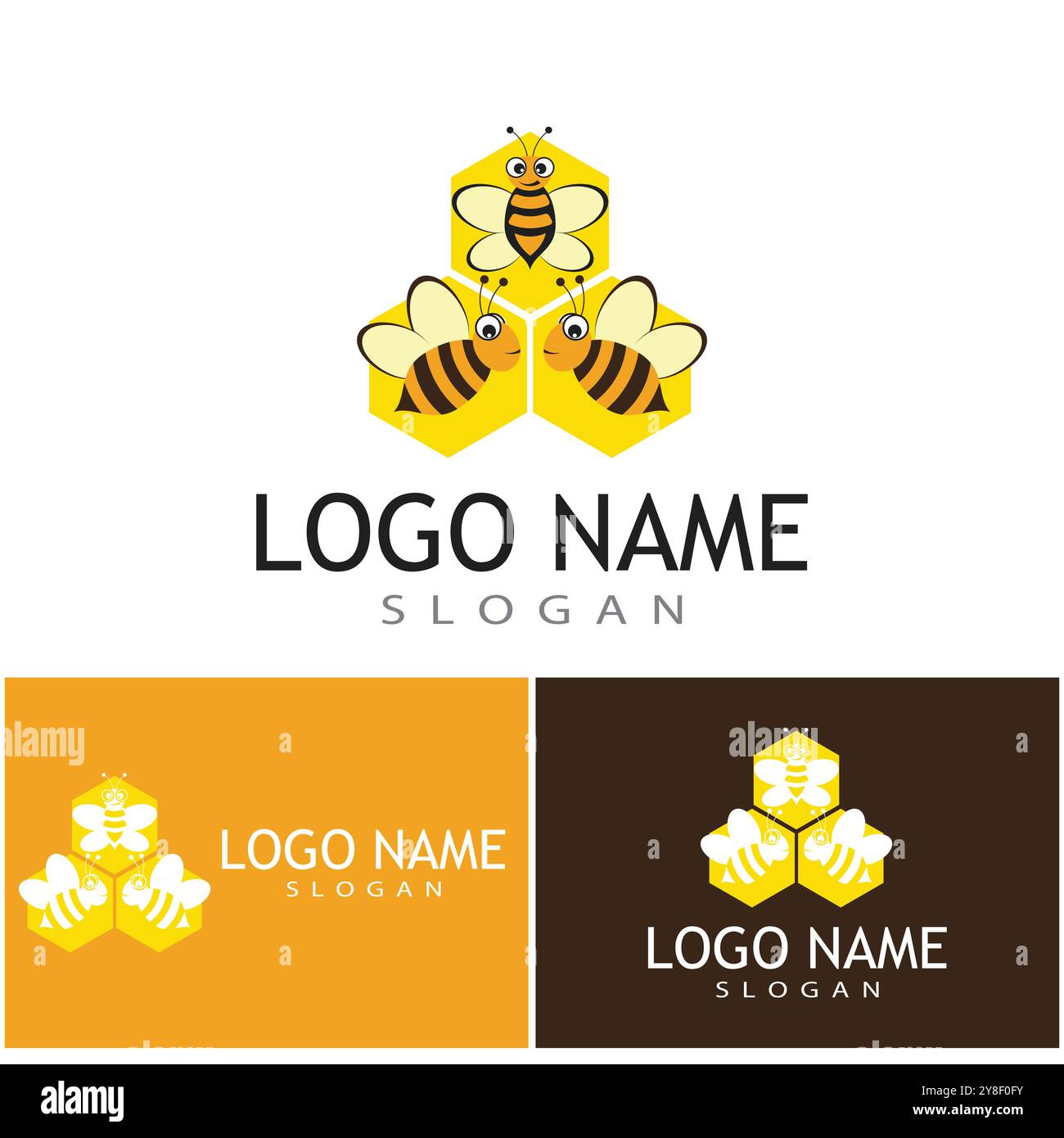 Honeycomb logo vector texture illustration design Stock Vector Image ...