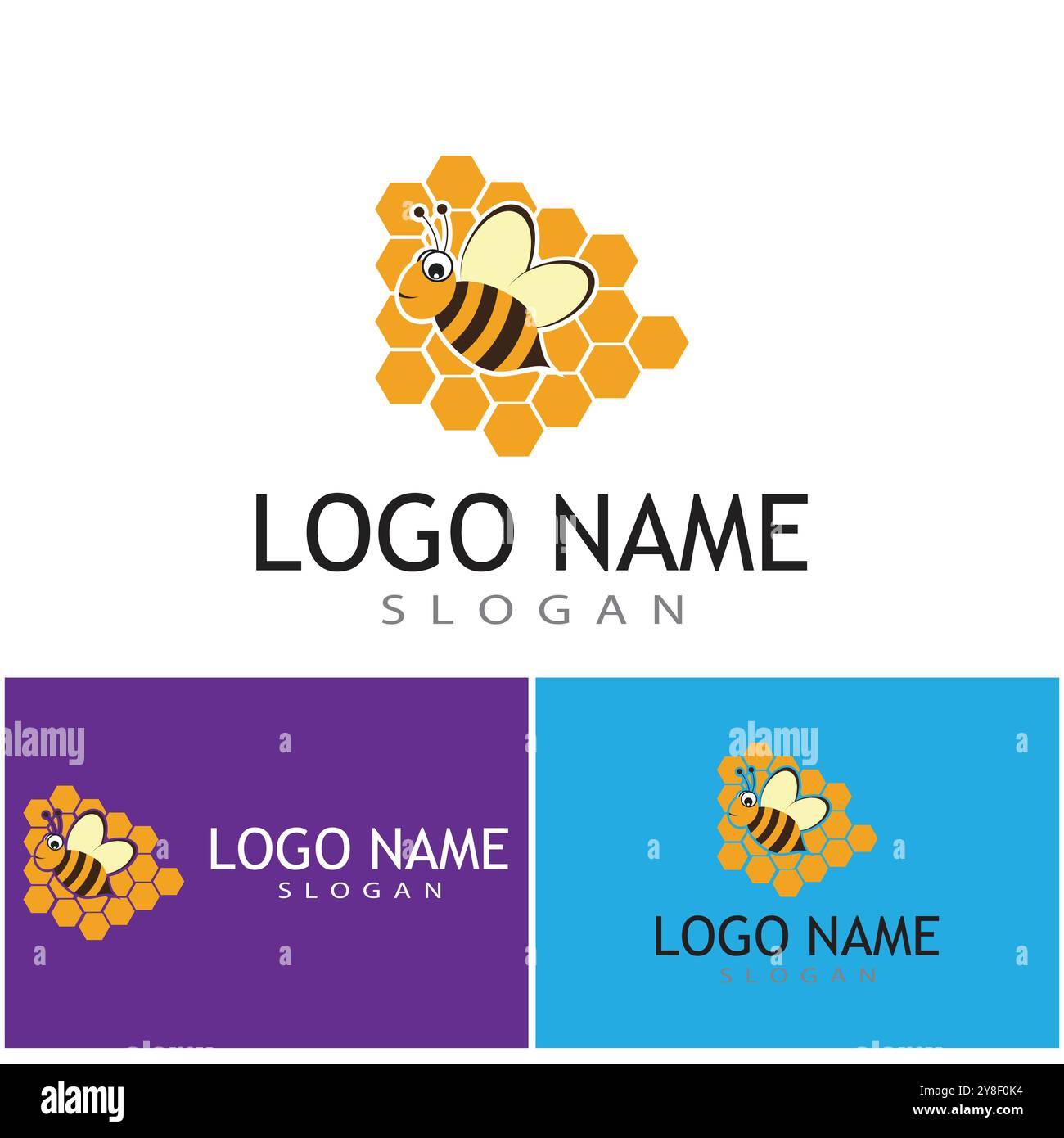 Honeycomb logo vector texture illustration design Stock Vector Image ...