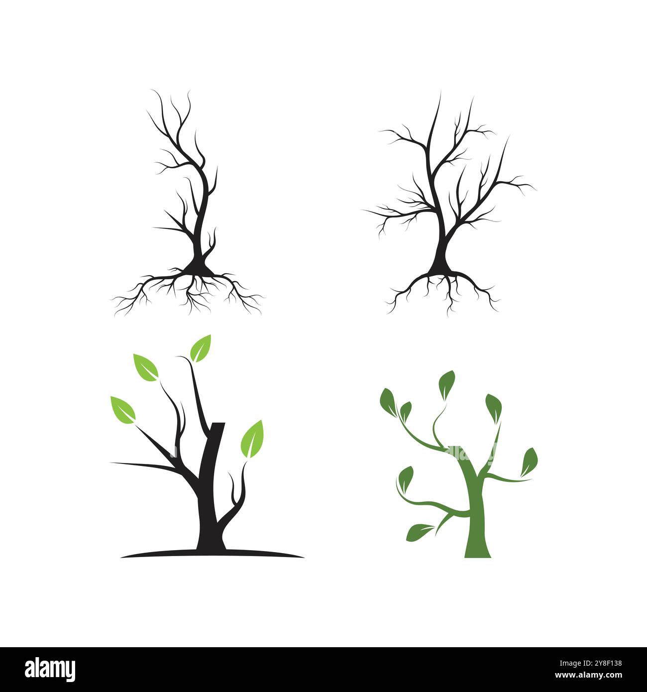 branch tree vector illustration summer clipart autumn clipart nature ...