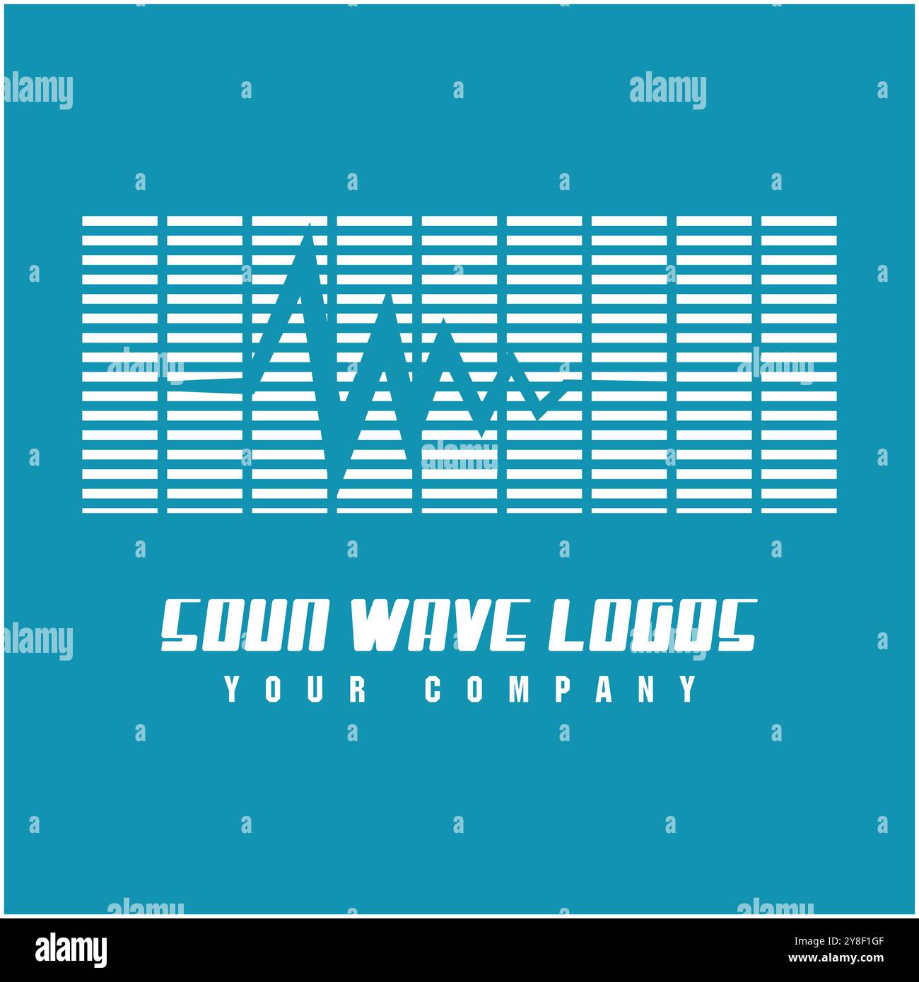 Sound waves vector illustration design template Stock Vector Image ...