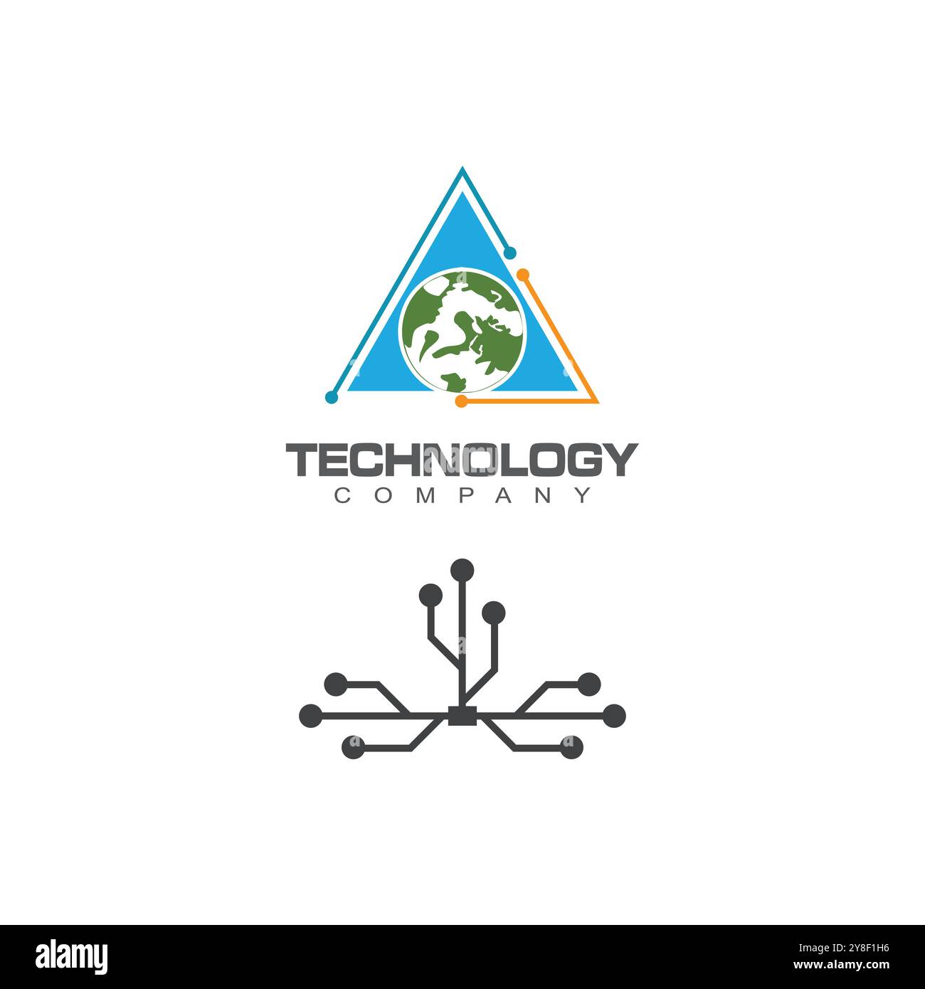 Technology logo template vector illustration Stock Vector Image & Art ...