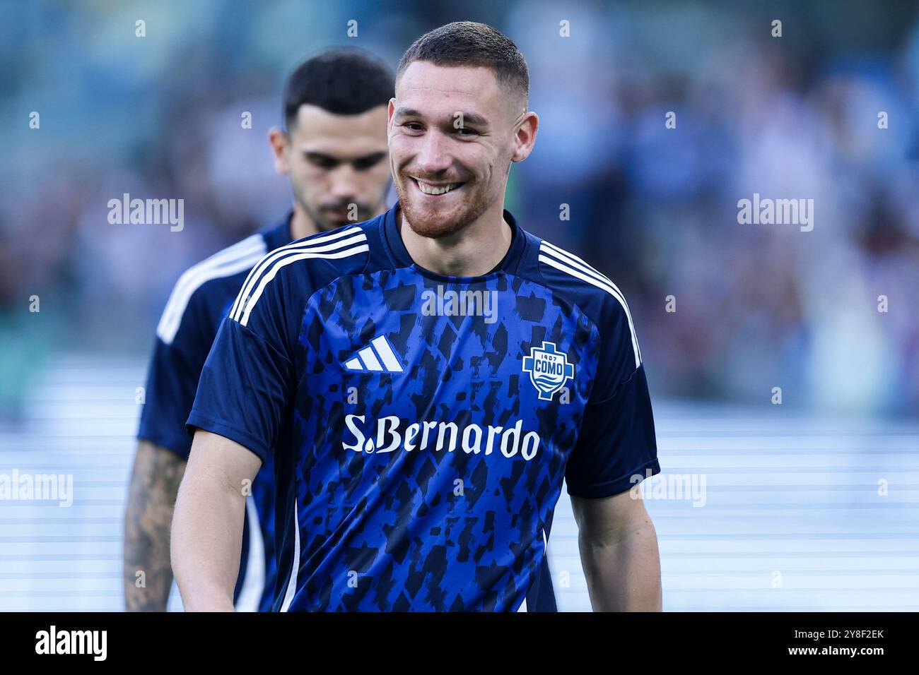 Como’s Italian forward Alessandro Gabrielloni looks before the Serie A ...