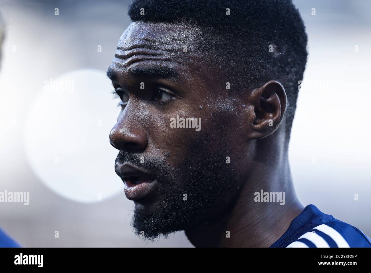 Como’s Gambian forward Alieu Fadera looks before the Serie A football ...