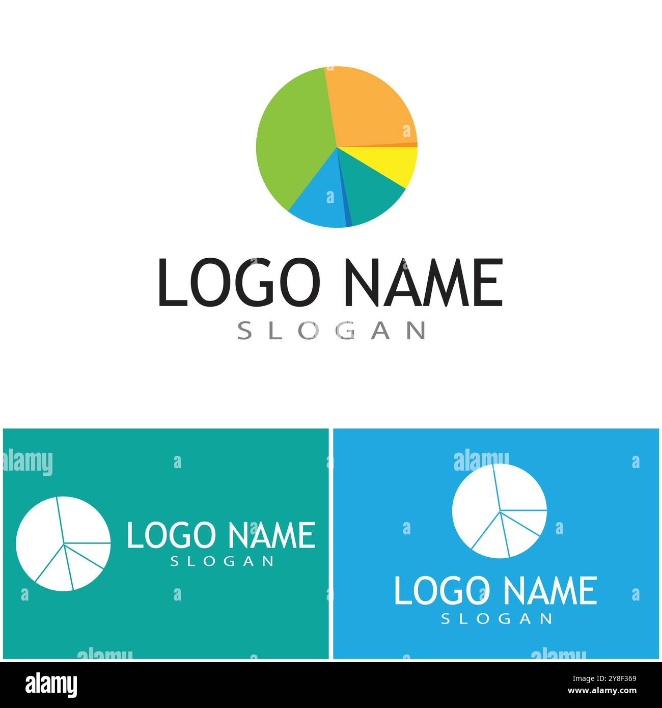 Circle vector flat design template Stock Vector Image & Art - Alamy