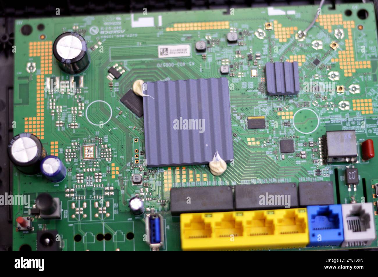 Cairo, Egypt, September 19 2024: the interiors of VDSL router, Very ...