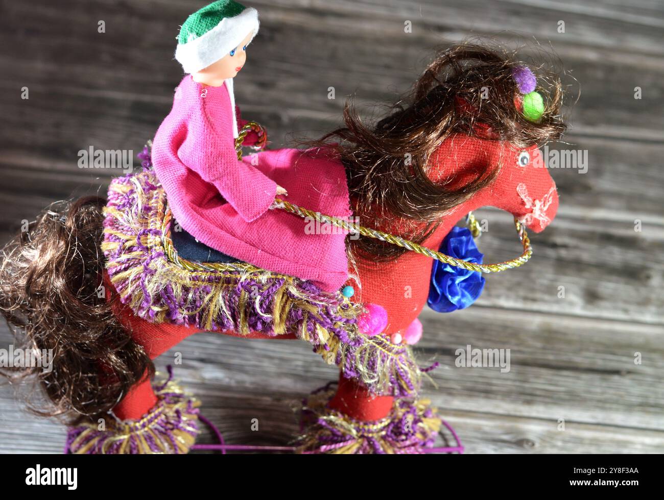 The iconic Decorated birthday Horse doll of the prophet's birthday ...