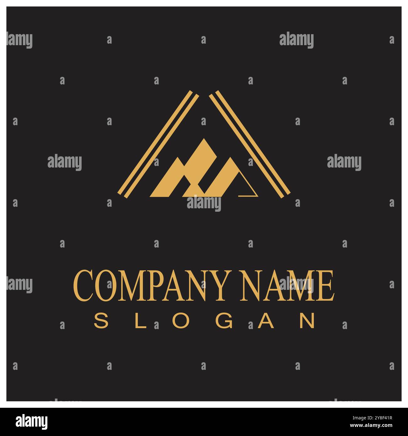 Simple Modern Mountain Landscape Logo Design Vector, Rocky Ice Top ...